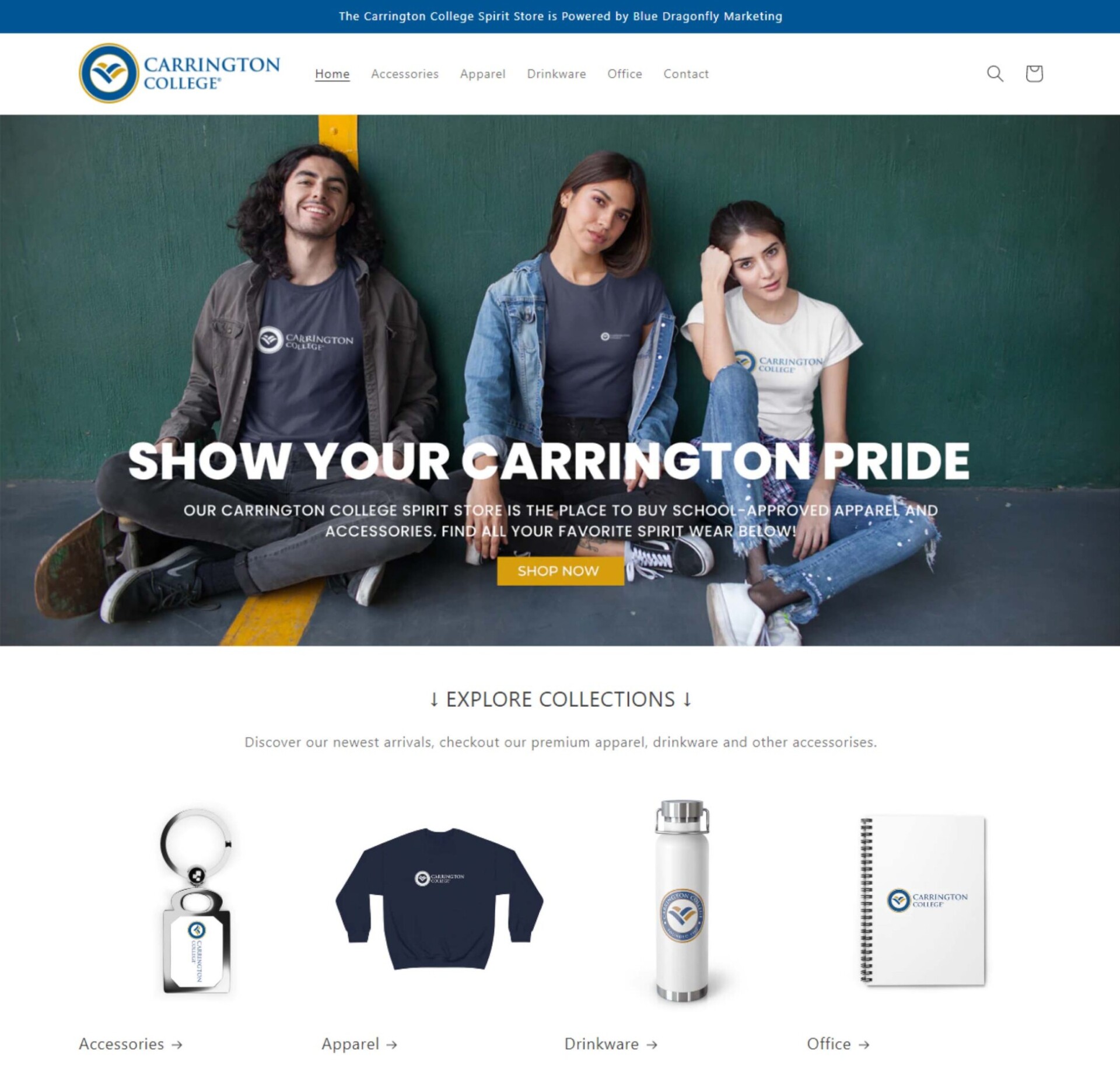 Carrington College Online Spirit Store Now Open | Carrington College